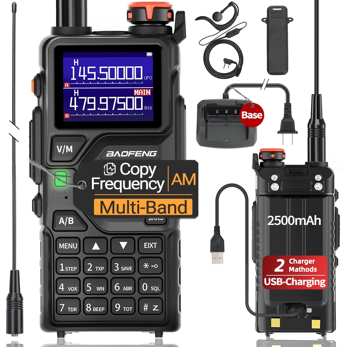 Snapklik.com : BAOFENG K5PLUS Ham Radio Long Range (Upgraded Of UV-5R ...