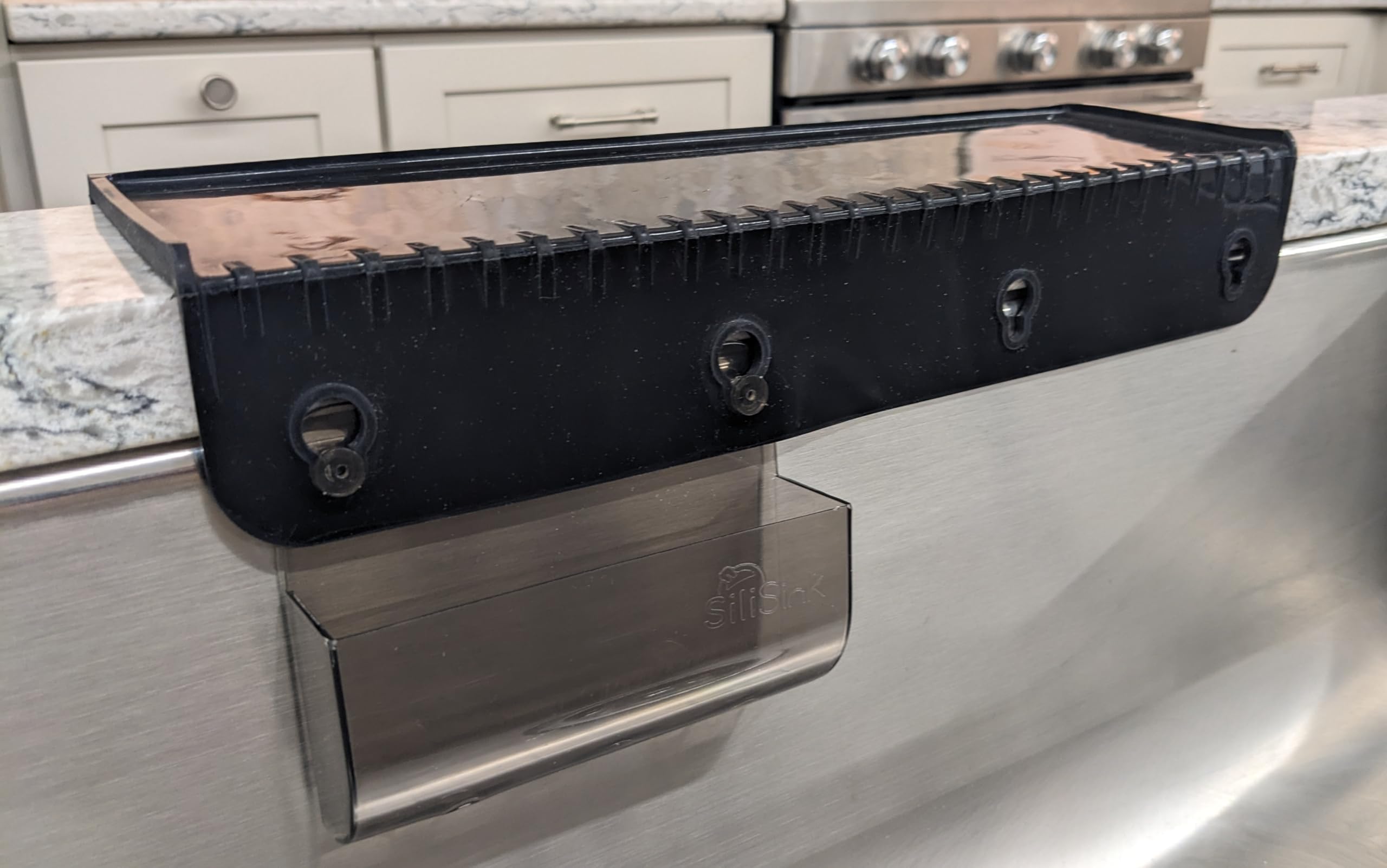 SiliSink Silicone Sink Edge Guard for Kitchen Sink - Fits 3.75” - 4 ...