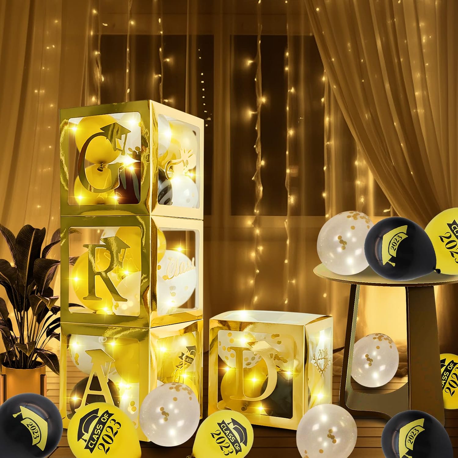 Amazon.com: Beyzatoy 2023 Graduation Balloon Boxes Decorations ...