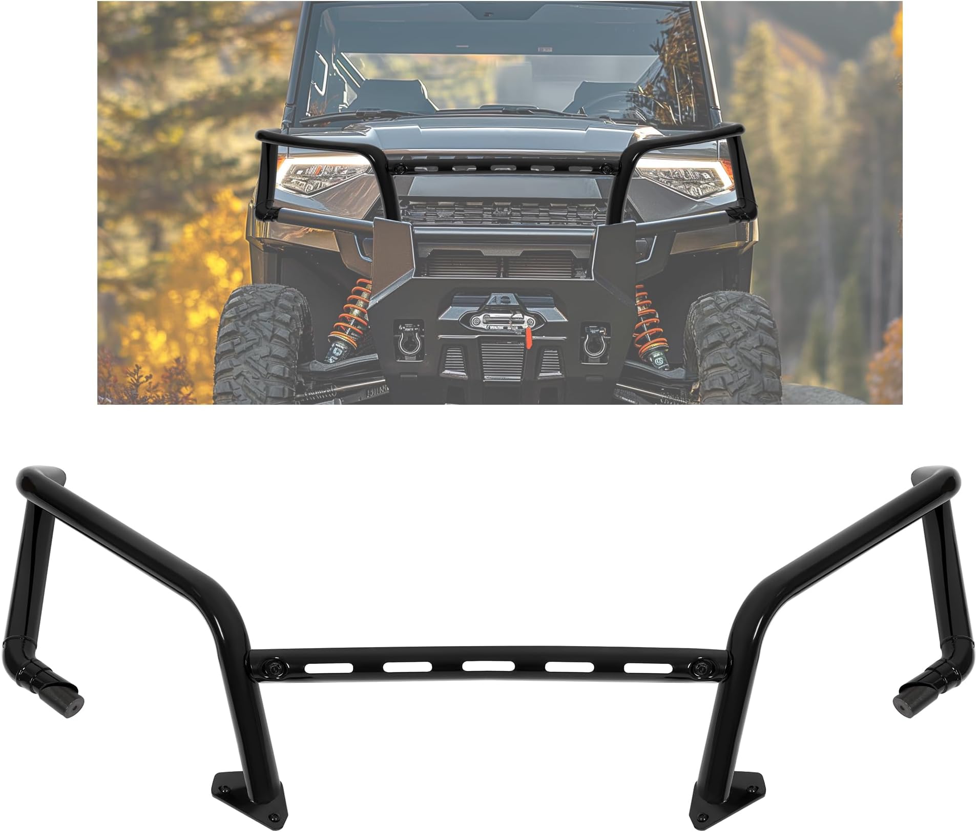 Amazon.com: KUAFU Brush Guard Compatible with 2018-2024 Polaris Intl ...