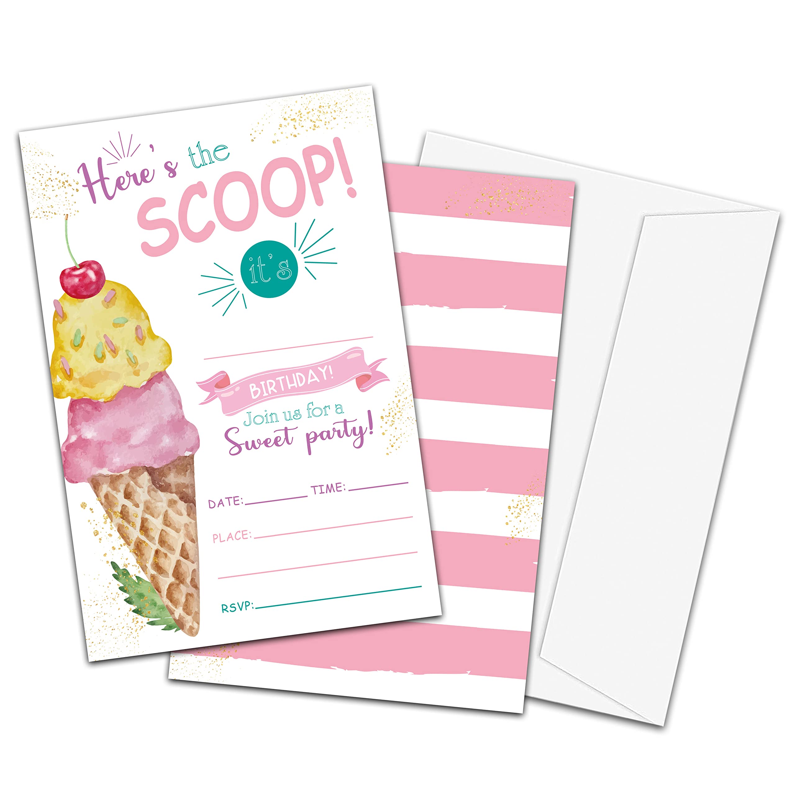 Ice Cream Party Invitation