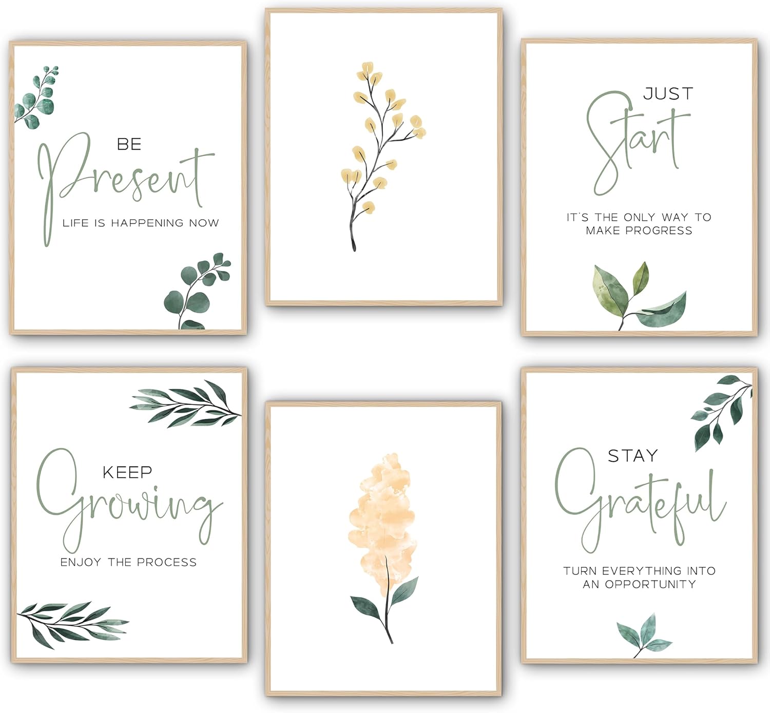 Amazon.com: LERMONY Green Office Decor for Women, Inspirational Wall ...