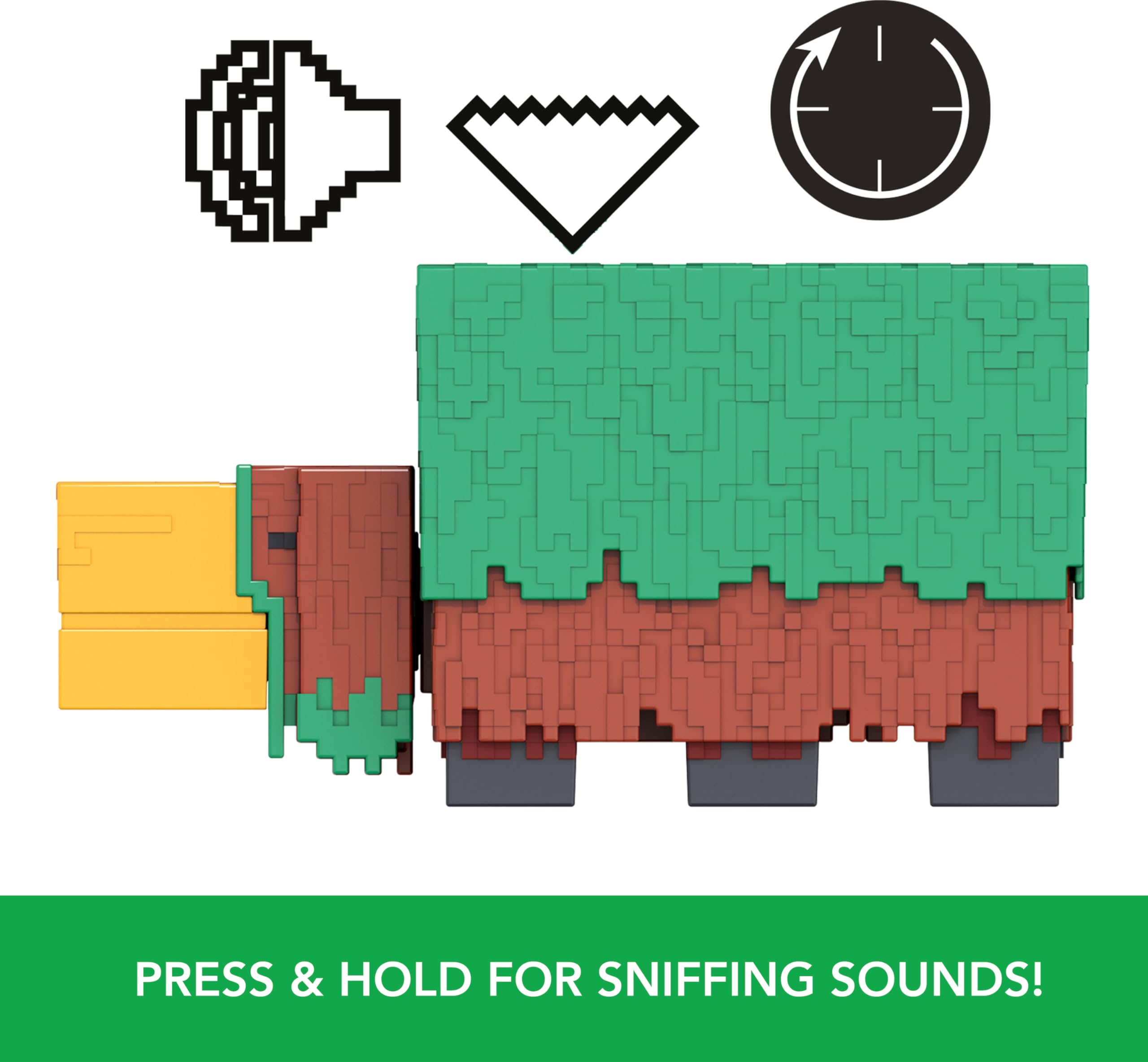 Snapklik.com : Mattel Minecraft Sniffer Action Figure, 3.25-in Scale