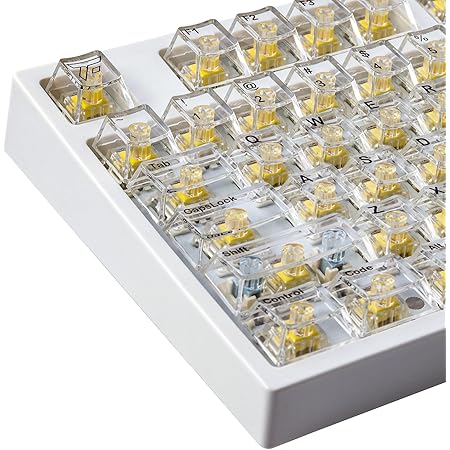 Amazon.com: Hyekit Clear Keycaps 137 Keys Fully Transparent Backlit ...