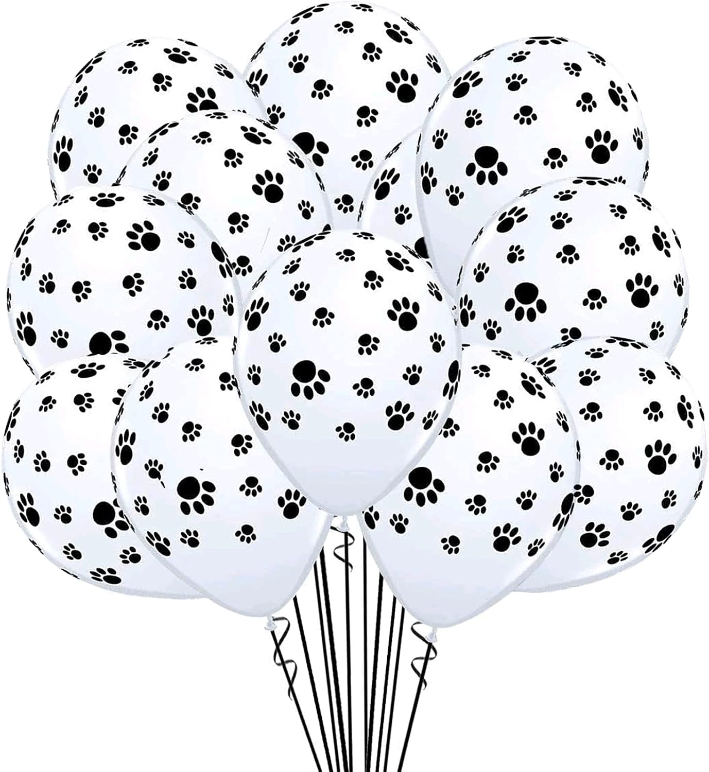 Panpan 20 PCS Paw Print Latex Balloons 12 Inch Paw Print Party Balloons ...