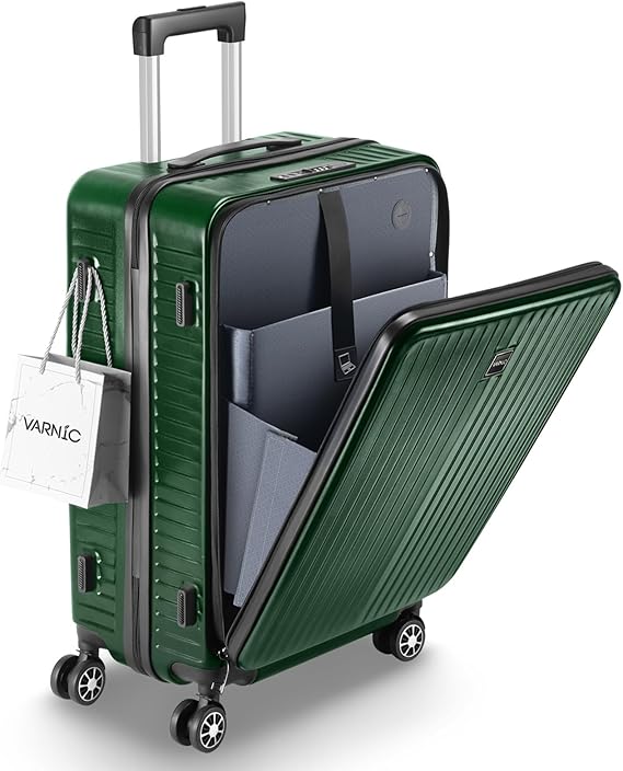 Amazon.co.jp: [VARNIC] スーツケース フロントオープン 多機能キャリーケース 超軽量 耐衝撃 前開き キャリーバッグ USBポート付き TSAダイヤル式ロック 360度 ...