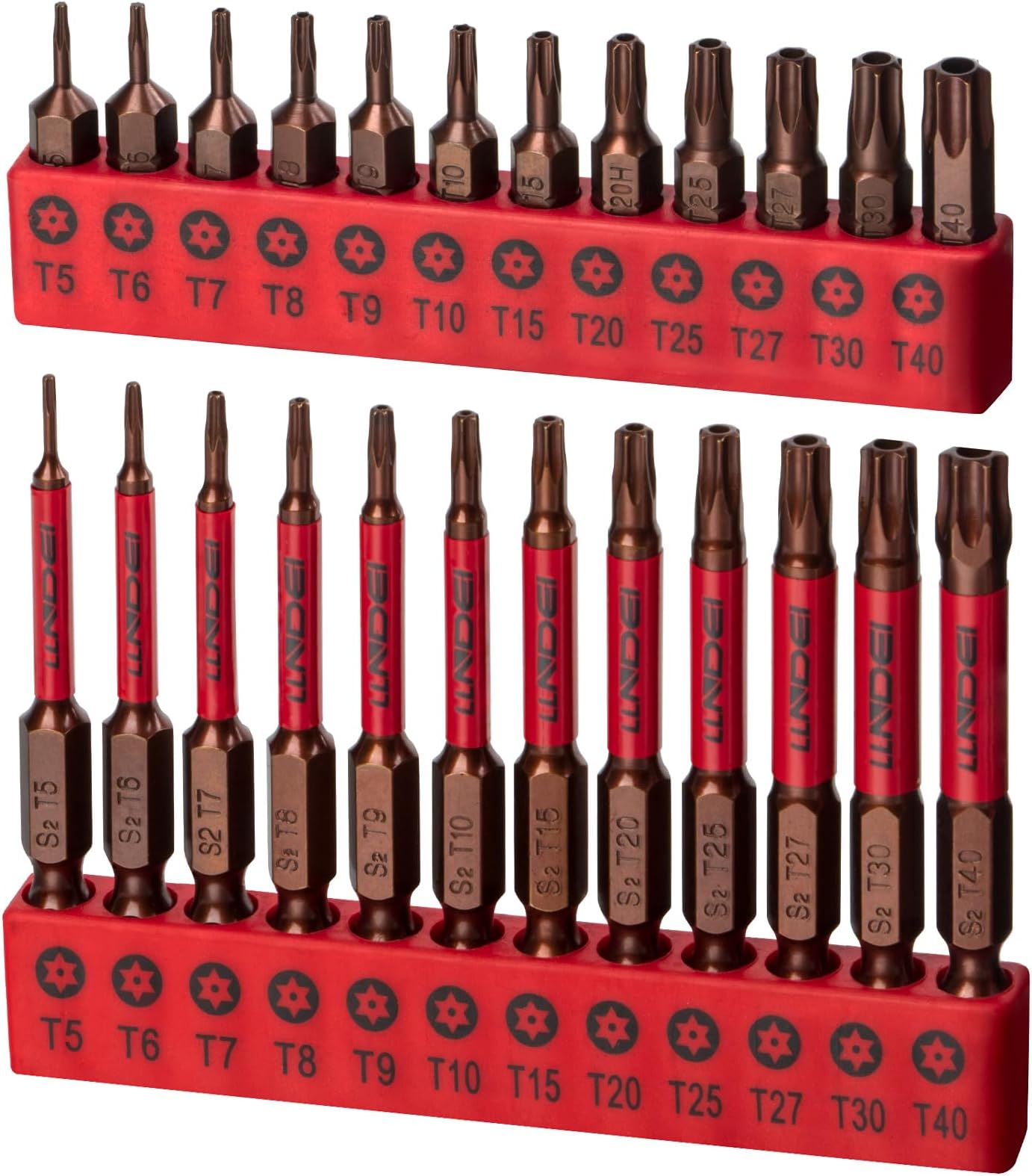 uxcell 10 Pcs T7 Magnetic Torx Screwdriver Bits, 1/4 Inch Hex Shank 2 ...