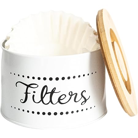 Amazon.com: MINCORD Coffee Filter Holder, Wood Coffee Filter Storage ...