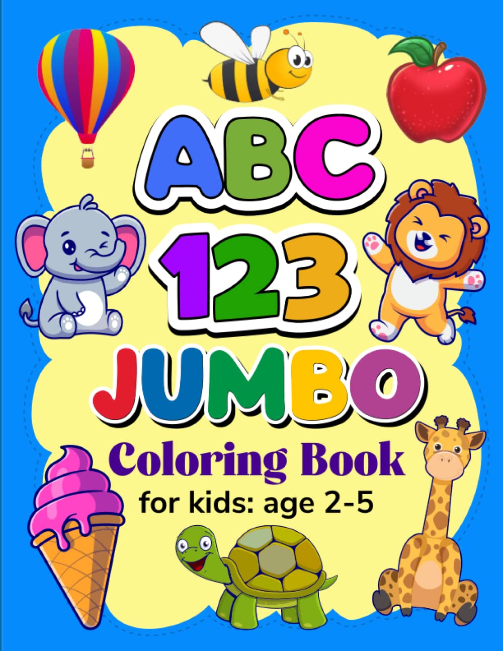 Amazon.com: Jumbo ABC 123 Coloring Book with Activities: 9798391484820 ...