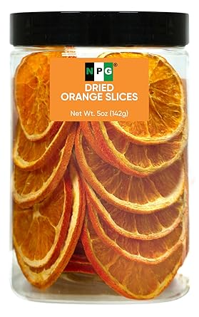 Amazon.com: NPG Dried Orange Slices 5 Oz, Dehydrated Oranges for Tea ...