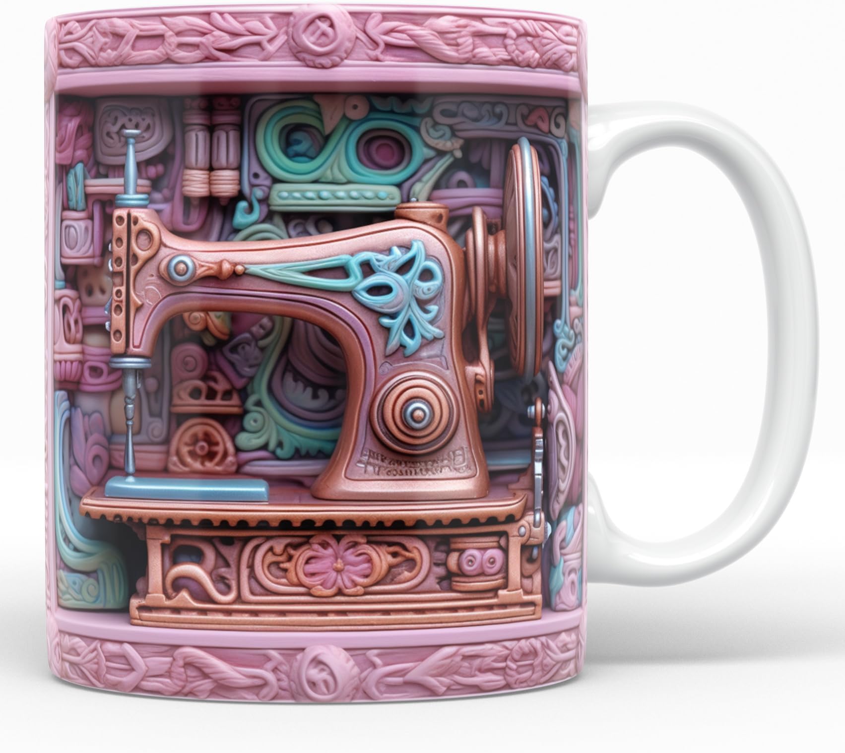 Amazon.com: YouNique Designs Sewing 3D Mug 11oz, Sewing Gifts for Women ...