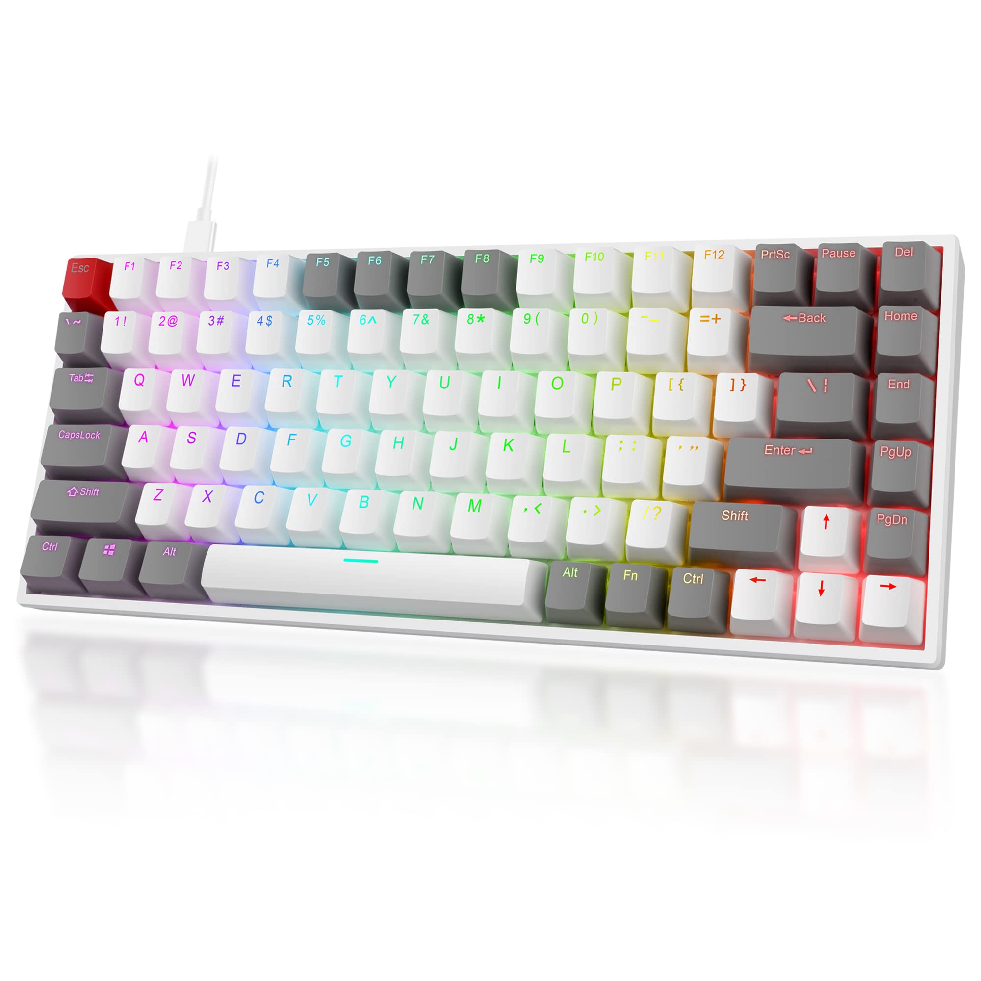 Buy RedThunder K84 80% Percent RGB Gaming Keyboard, 84 Keys TKL ...