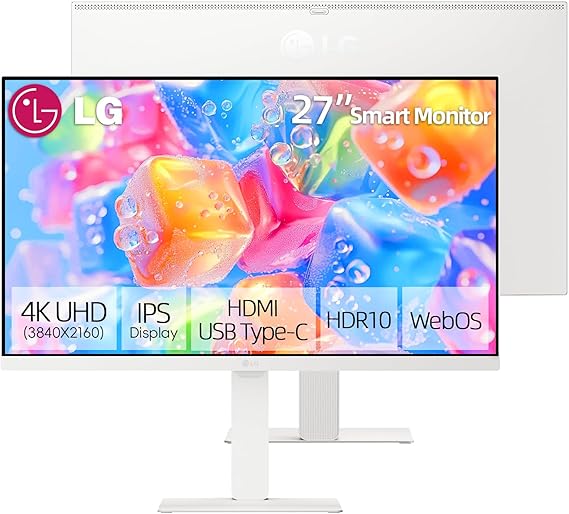 Amazon.com: LG 27-Inch Smart Monitor, 4K UHD (3840 x 2160) IPS Display ...