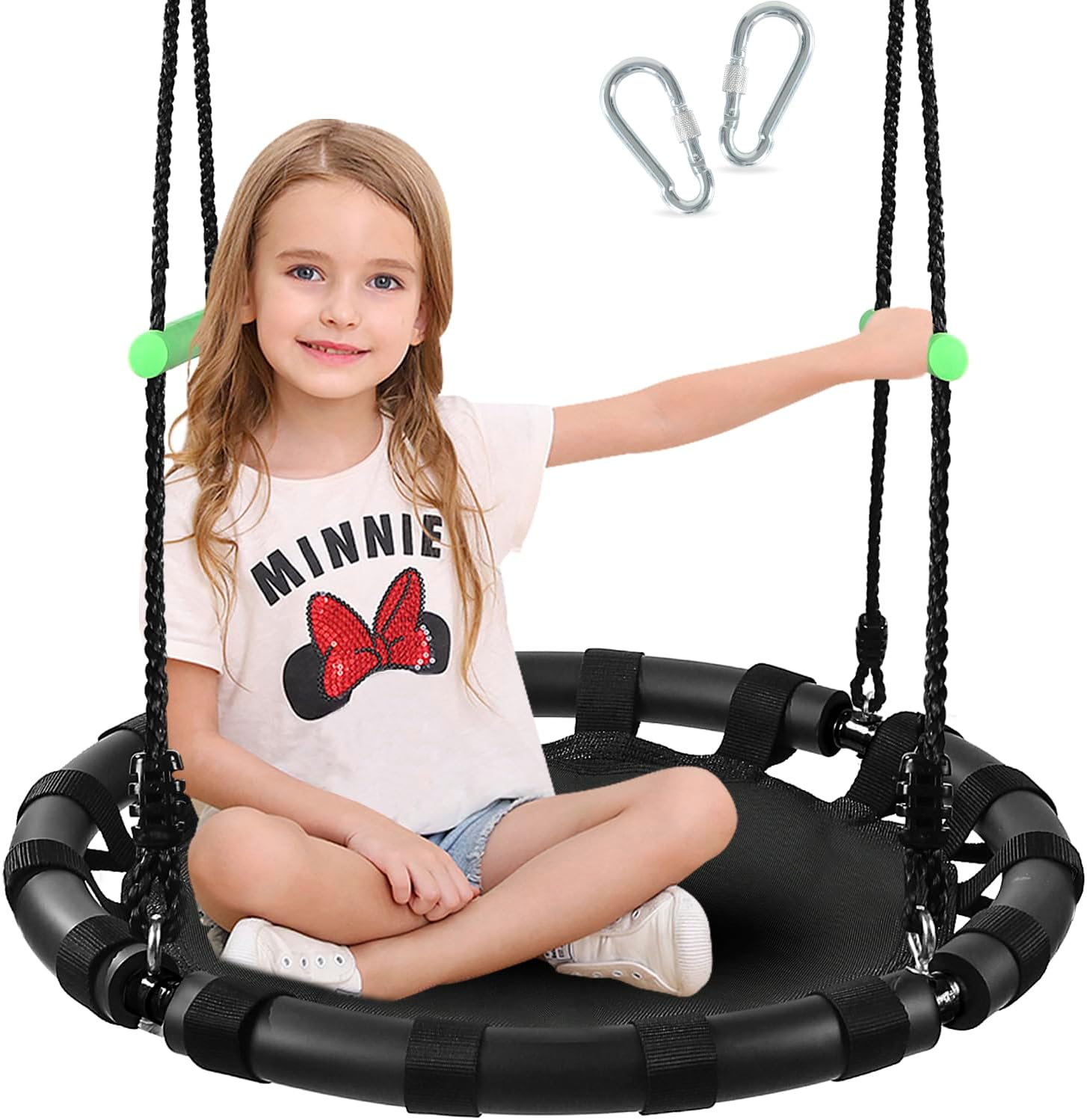 Amazon.com: Monkey Bungee Saucer Tree Swing - Outdoor Play, Quick and ...