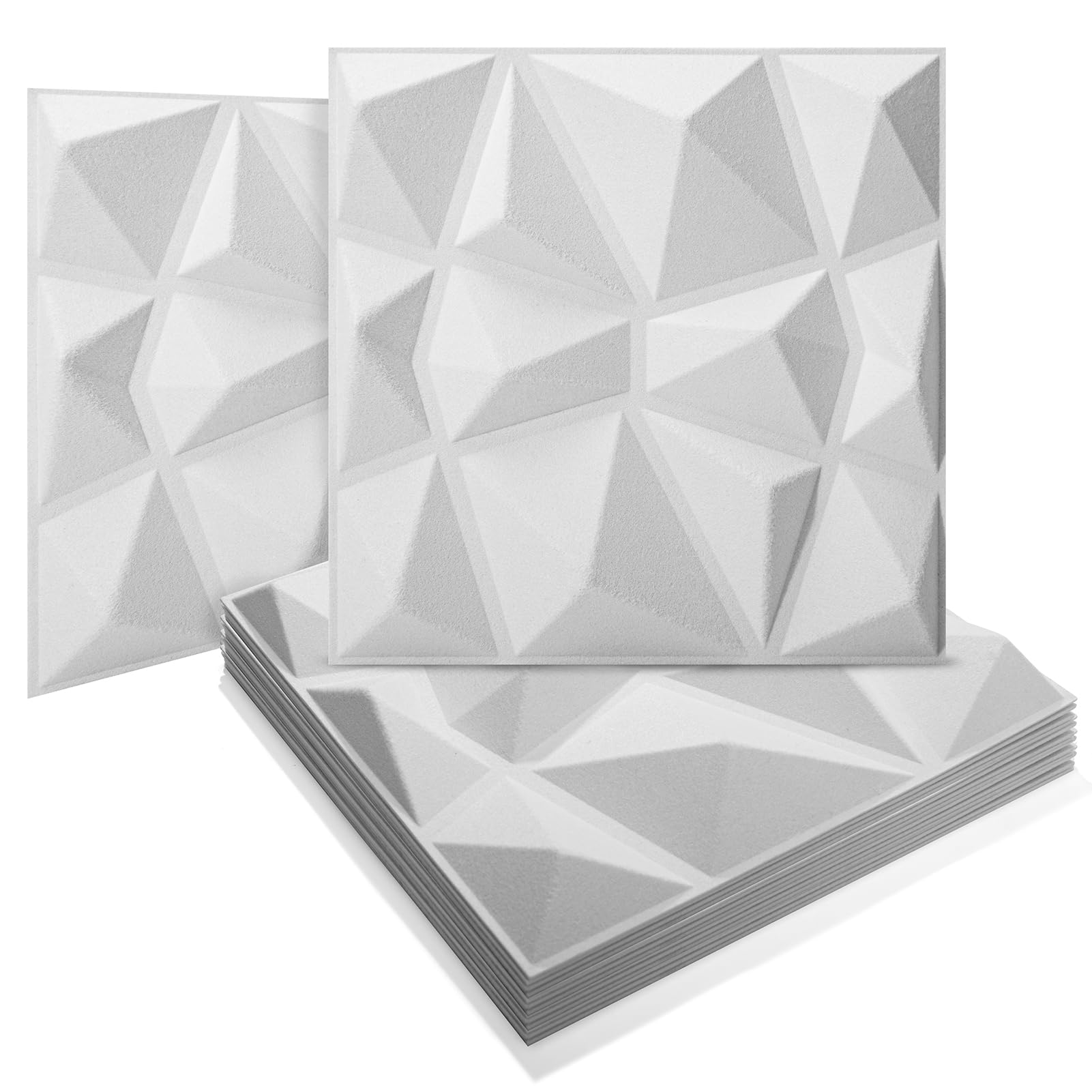 Snapklik.com : Art3d 20-Pack Sound Proof Wall Panels Diamond Design, 3D ...