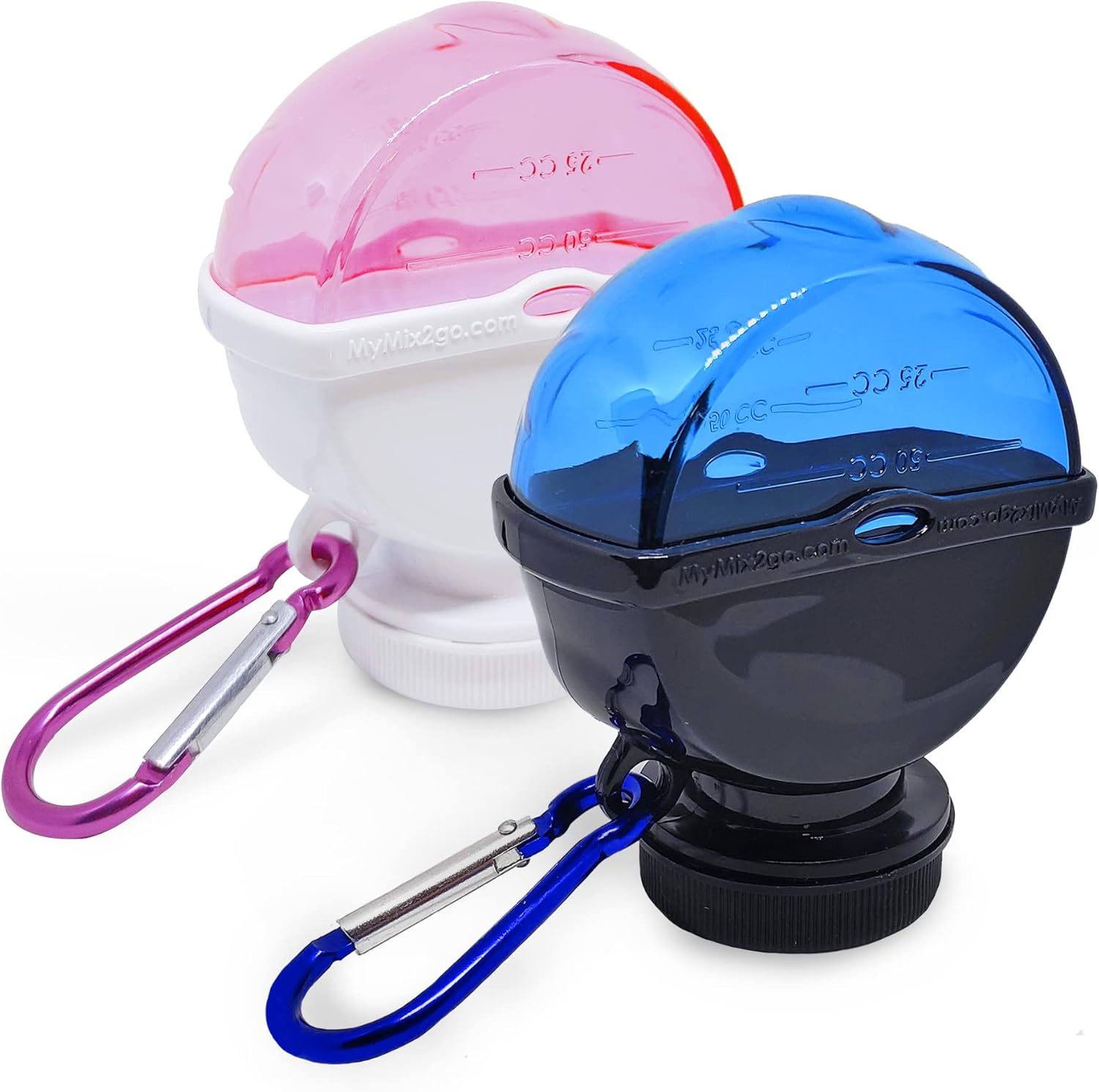 MyMix2go Multipurpose Protein Powder Container, 2-Pack Airtight Powder ...