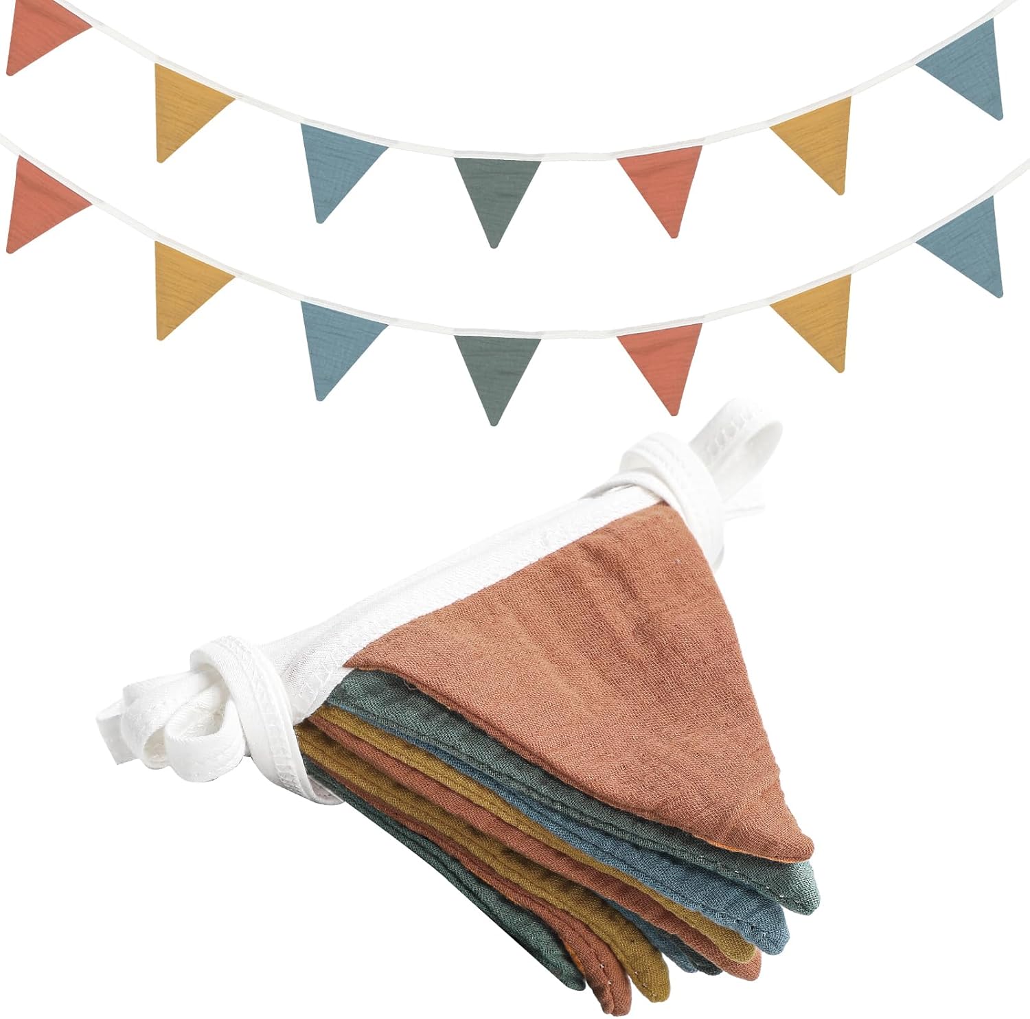 Amazon.com: Oudain 15.5 ft Pennant Banner Flags, 2 Pcs Nursery Garland ...