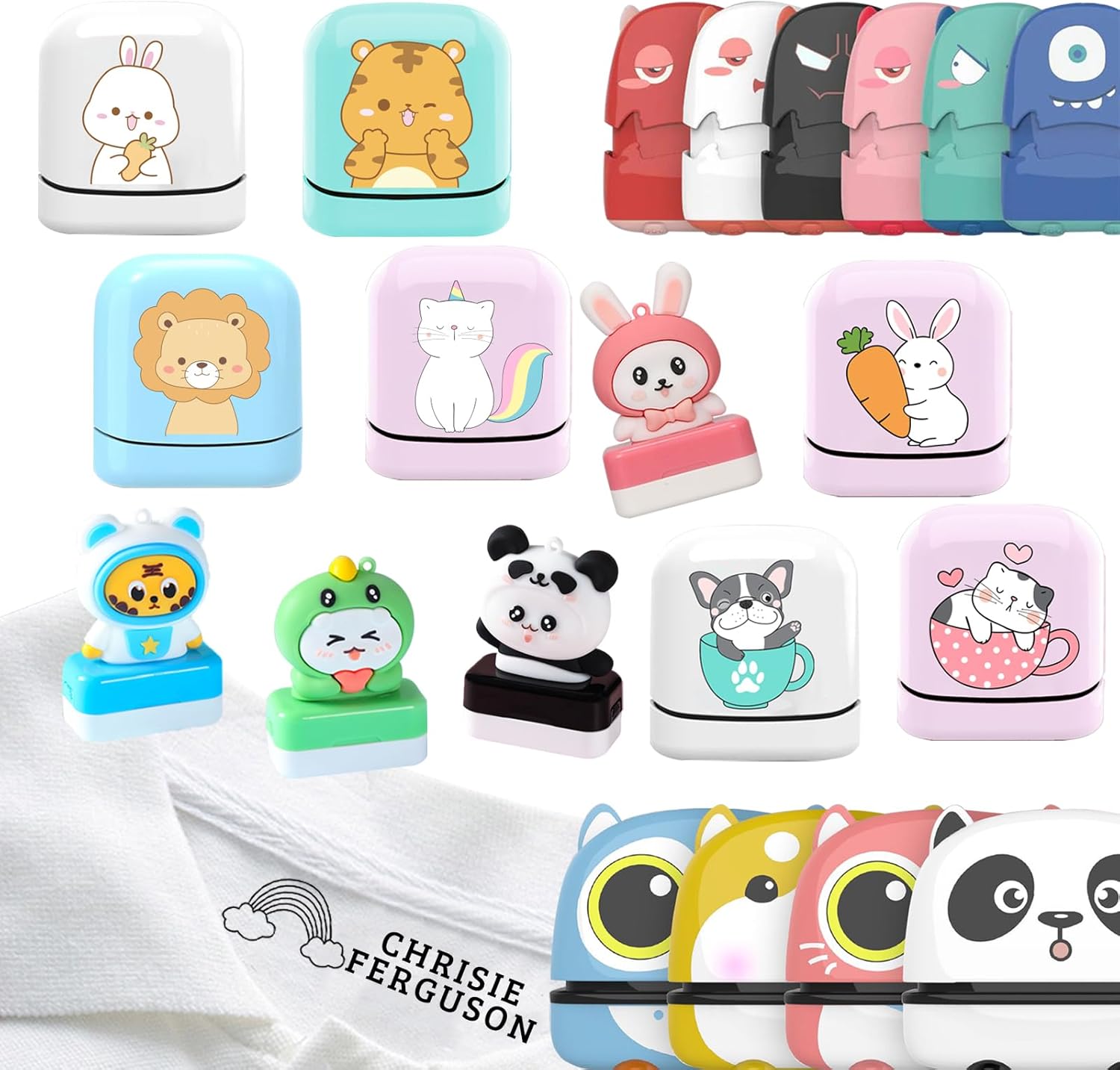 Amazon.com: Name Stamp for Clothing Kids-Kindergarten Stamp-Kids Custom ...