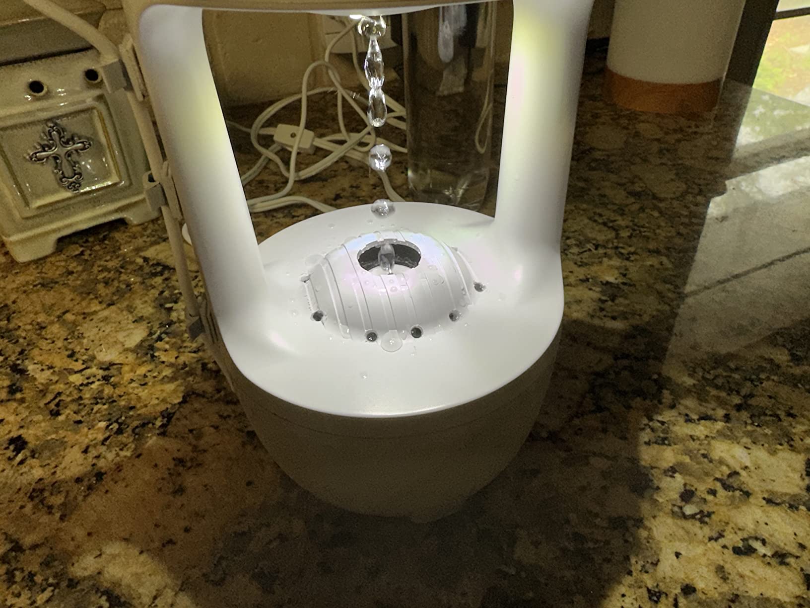 Amazon.com: Water Droplet Backflow Ultrasonic Fine Mist Humidifier for ...