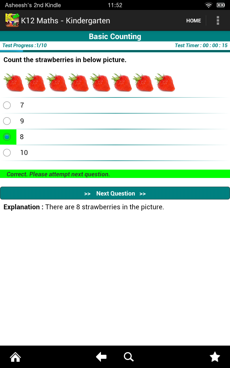 K12 Maths - Kindergarten - App on Amazon Appstore