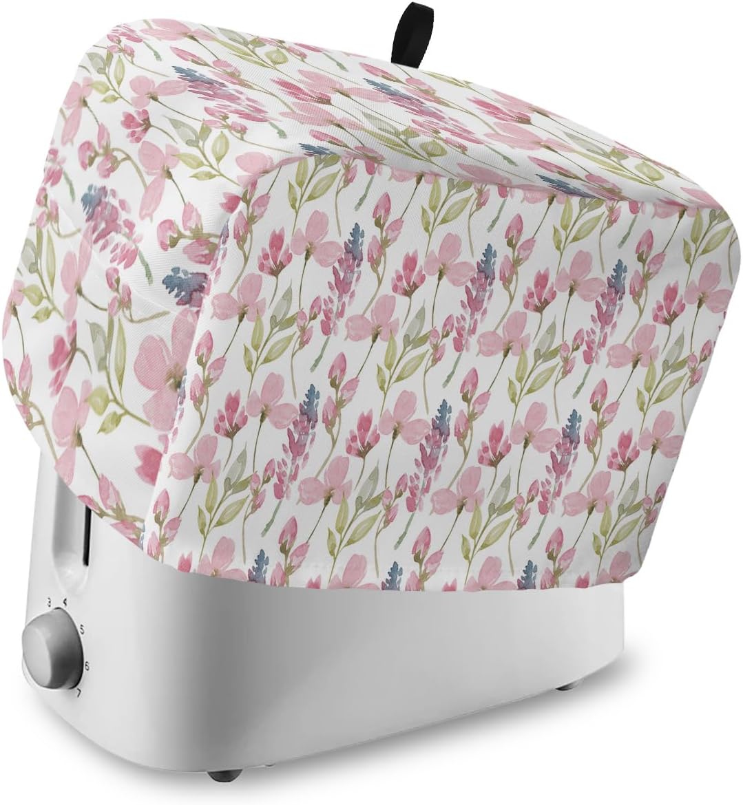 Amazon.com : Toaster Covers 2 Slice Watercolor Floral Bread Maker Cover ...