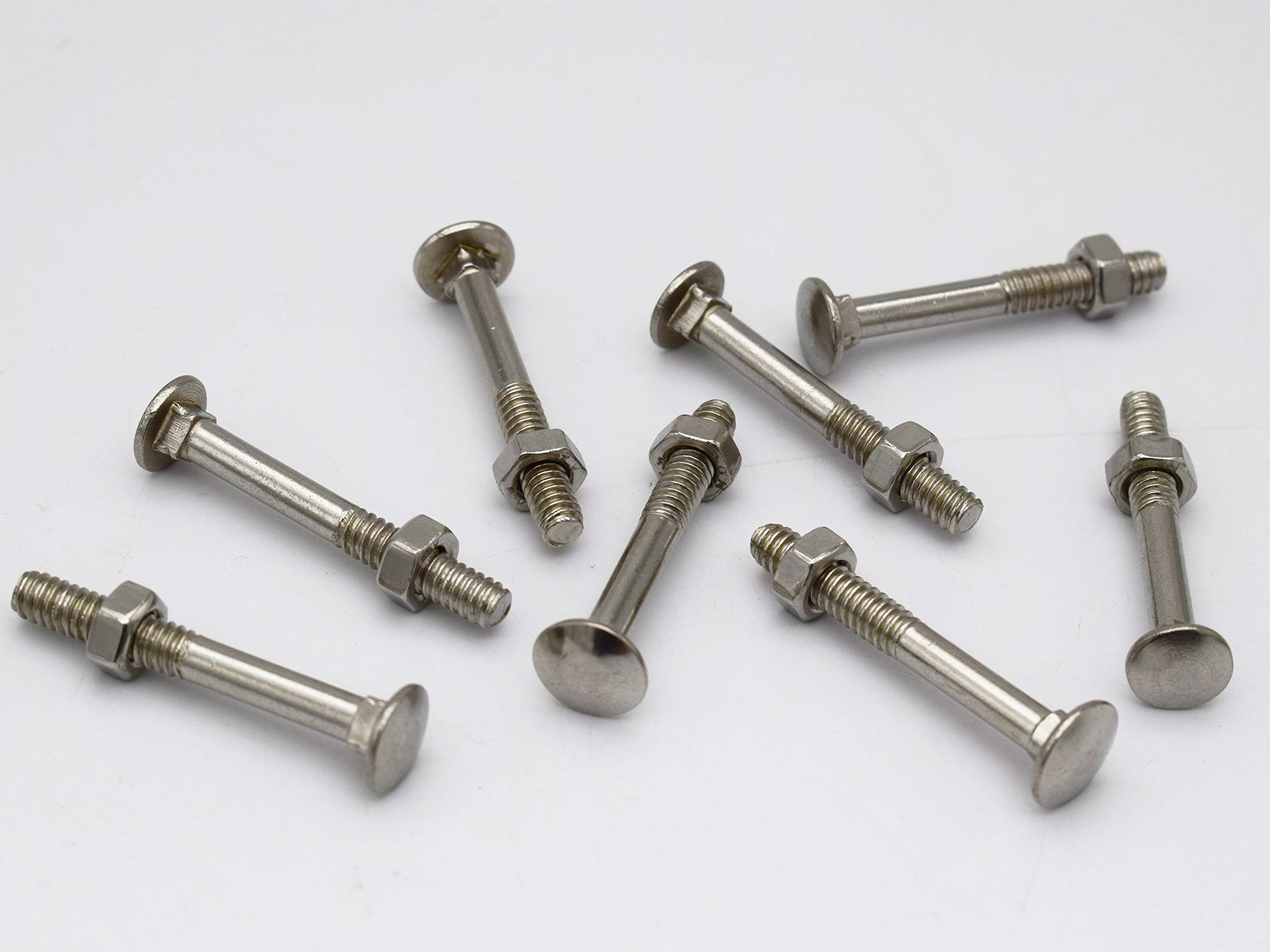 Buy RAB Carriage Bolts with Nuts 2.5 inch (1 Packet of 100 PCS) Online ...