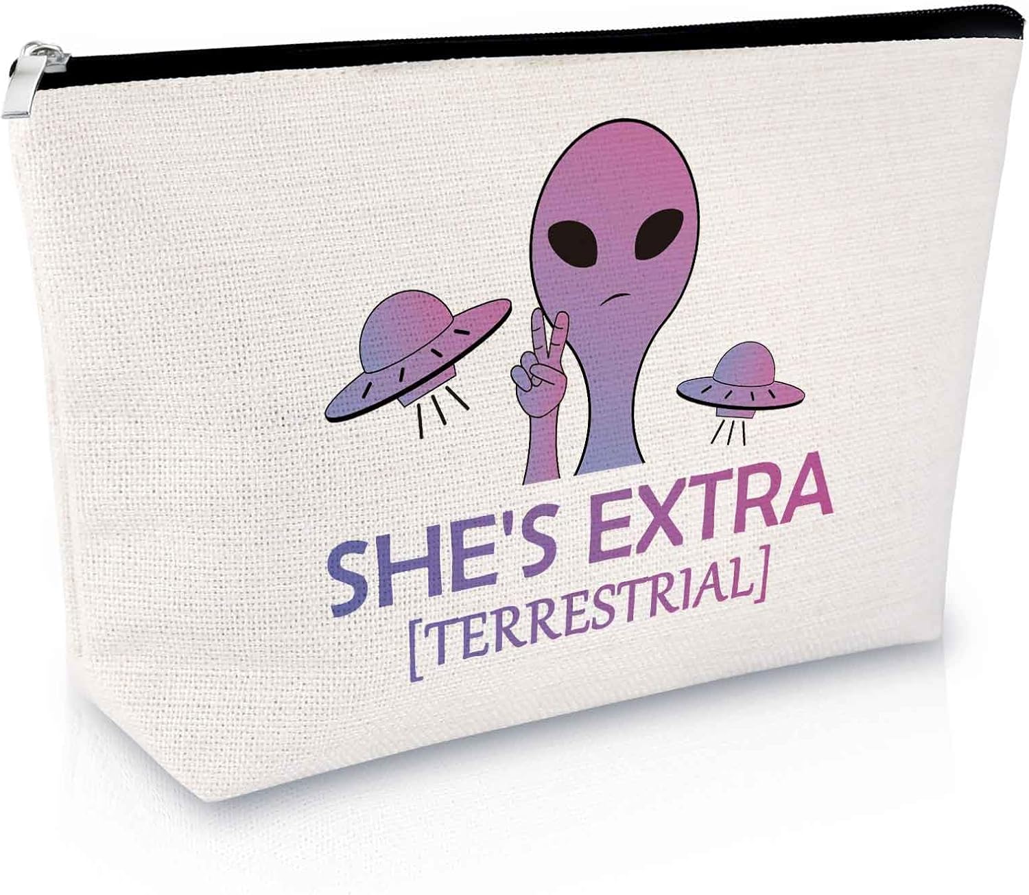 Amazon.com : Funny Alien Makeup Bag Alien Gifts for Women Friends ...