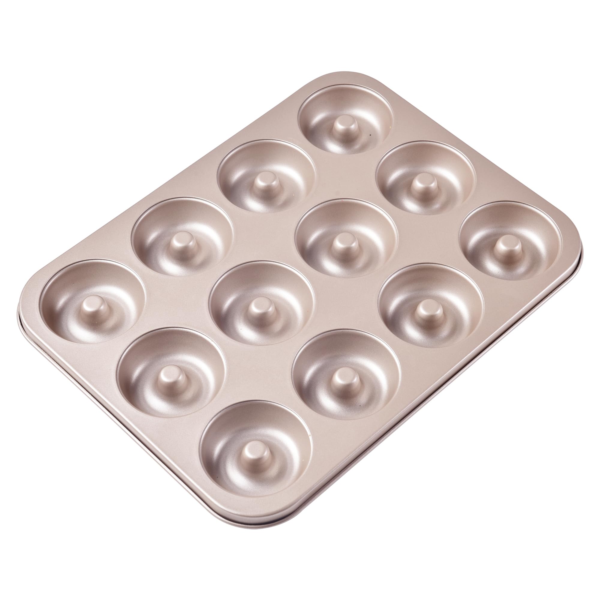 Amazon.com: Bakeley Donut Pan, 12-Cavity Non-Stick Dount Mold Cake Pan ...