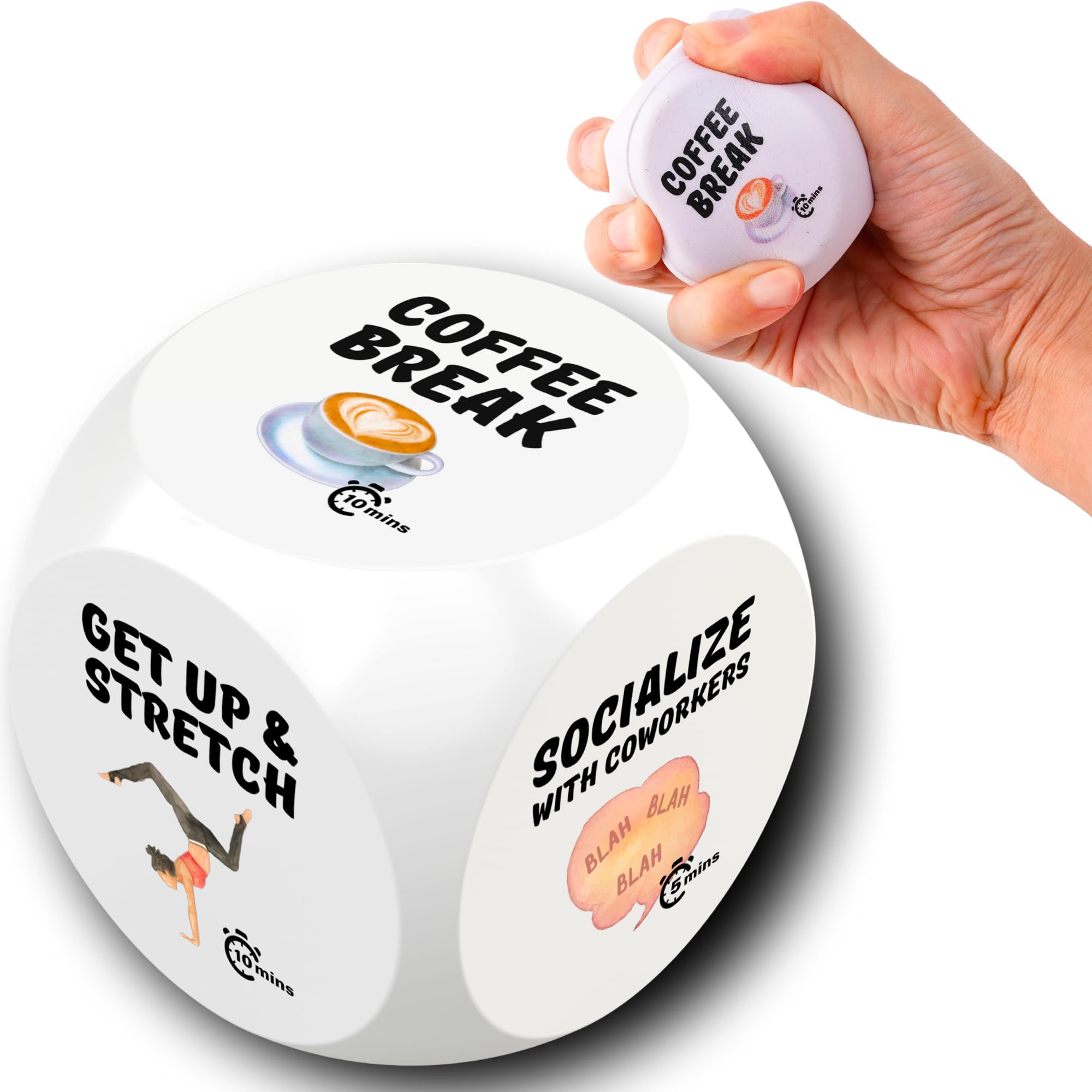 Amazon.com: Stress Balls | Foam Cube, Stress Relief Dice | Fidget Toy ...