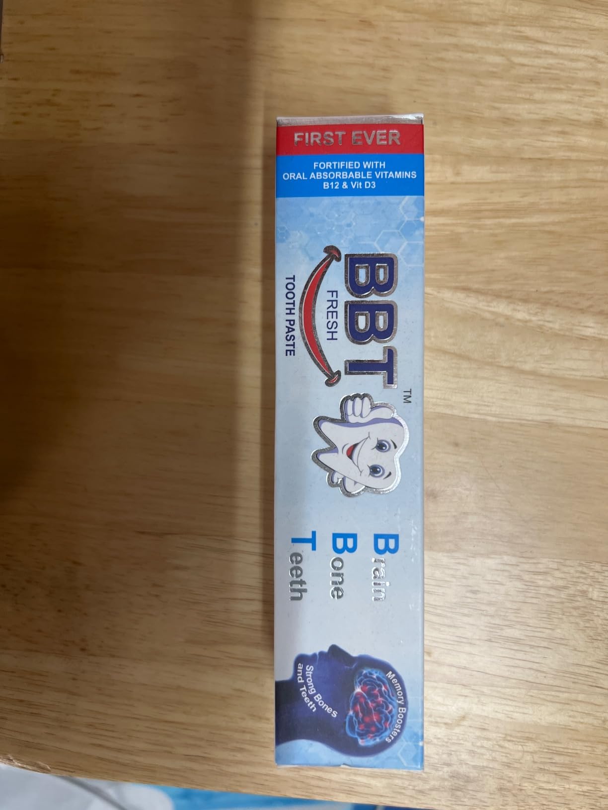 Buy BBT Fresh Toothpaste, Fortified with Vitamins B12 & D, Memory ...