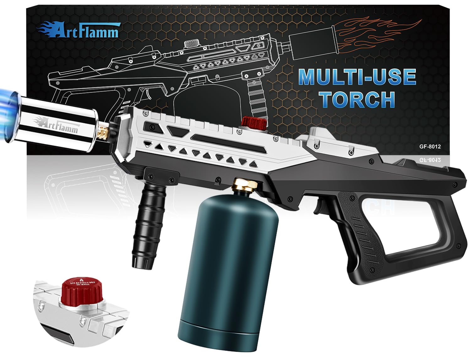 Snapklik.com : ARTFLAMM Propane Torch Gun, Powerful Grill Torch Gun Max ...