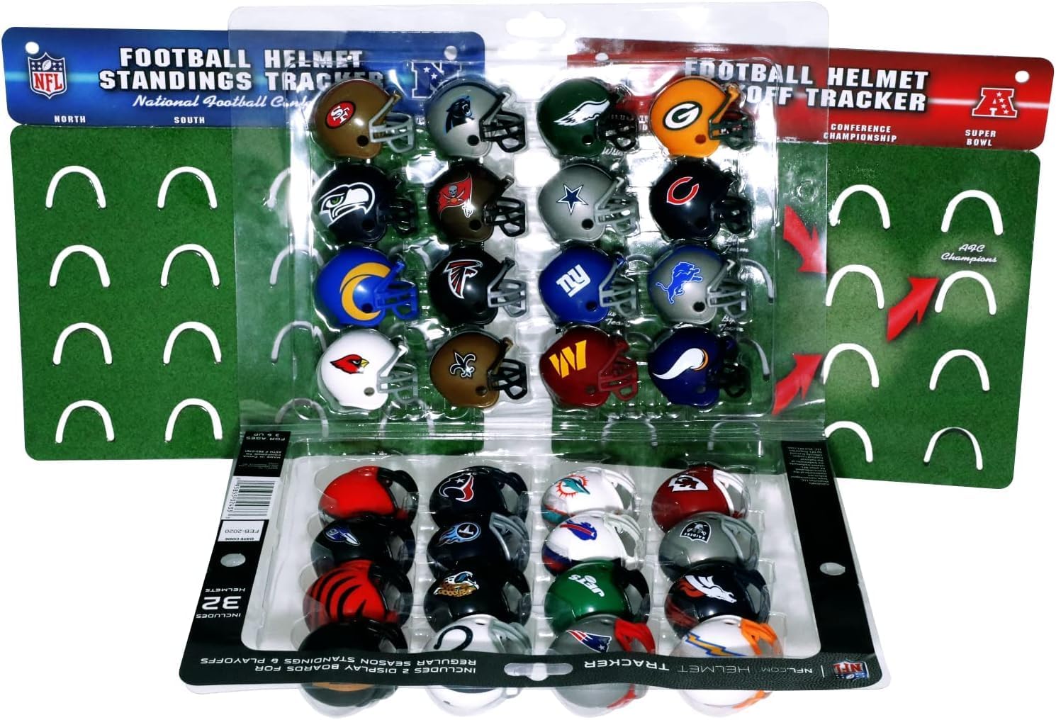 Amazon.com: Riddell 32 Piece NFL Helmet Tracker Set - gumball size ...