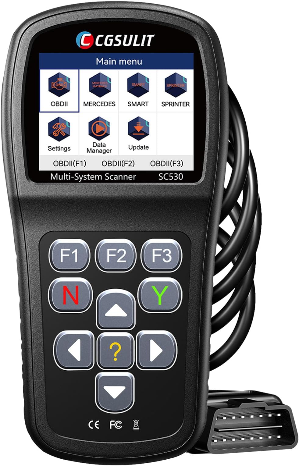 Amazon.com: iCarsoft Genuine Mercedes Benz I980 Professional Diagnostic ...