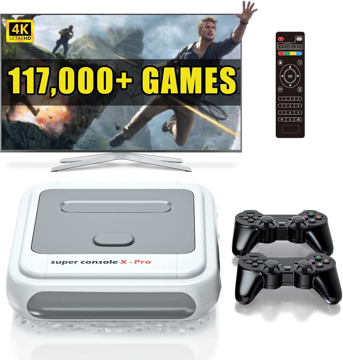 Classic Super Console X PRO Pre-Installed with EmuELEC/Android TV Dual ...