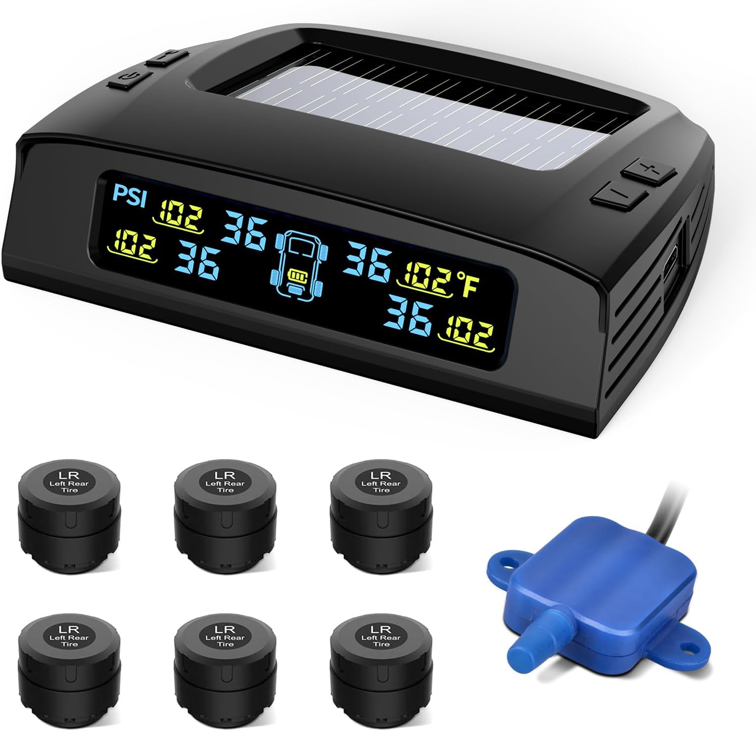 Amazon.com: Tymate RV Tire Pressure Monitoring System, Solar Charge ...