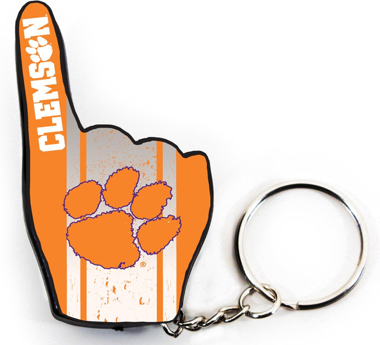 Amazon.com: Clemson Tigers #1 Fan Keychain Officially Licensed ...