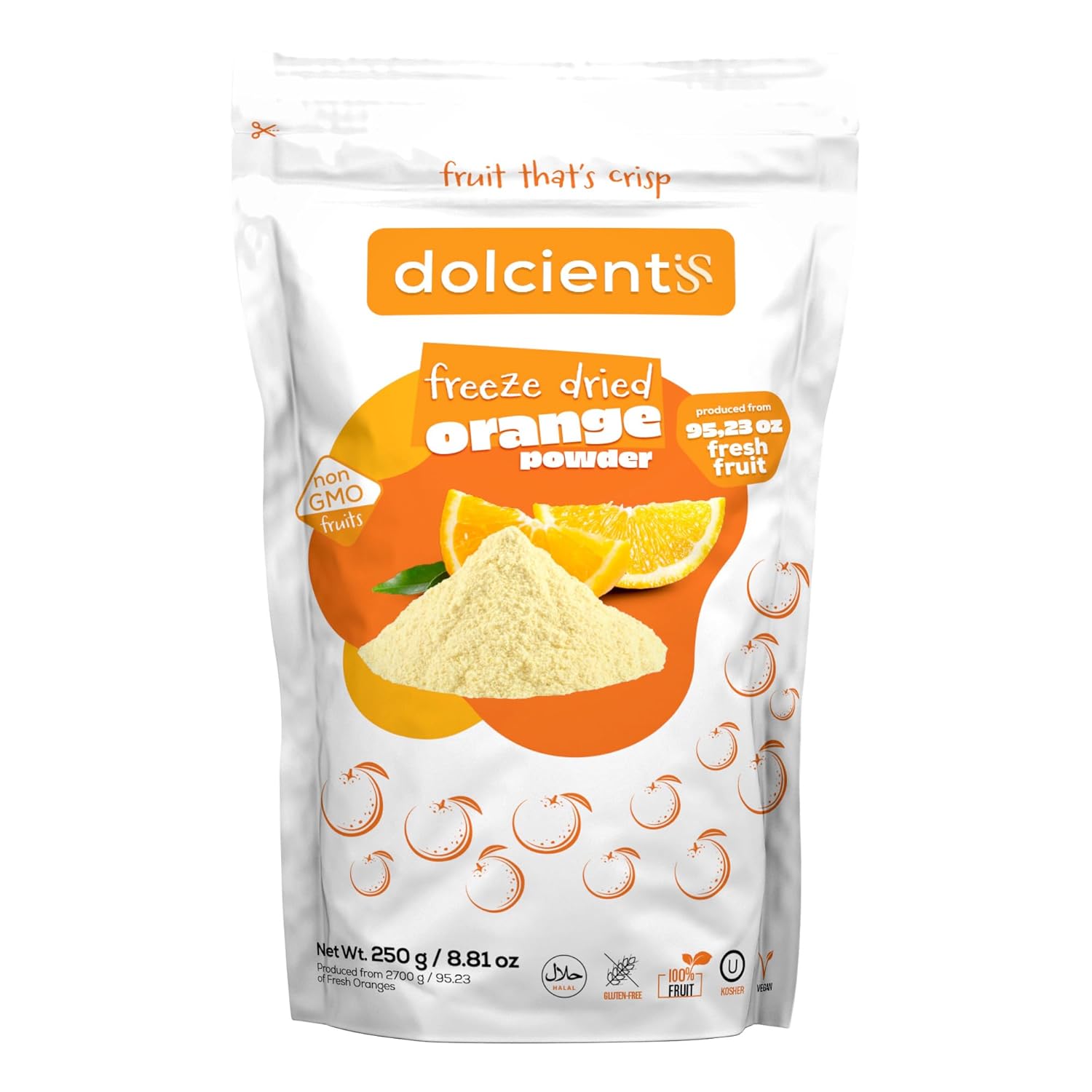Amazon.com: Dolcientis Freeze Dried Orange Powder |%100 Natural Fruit ...