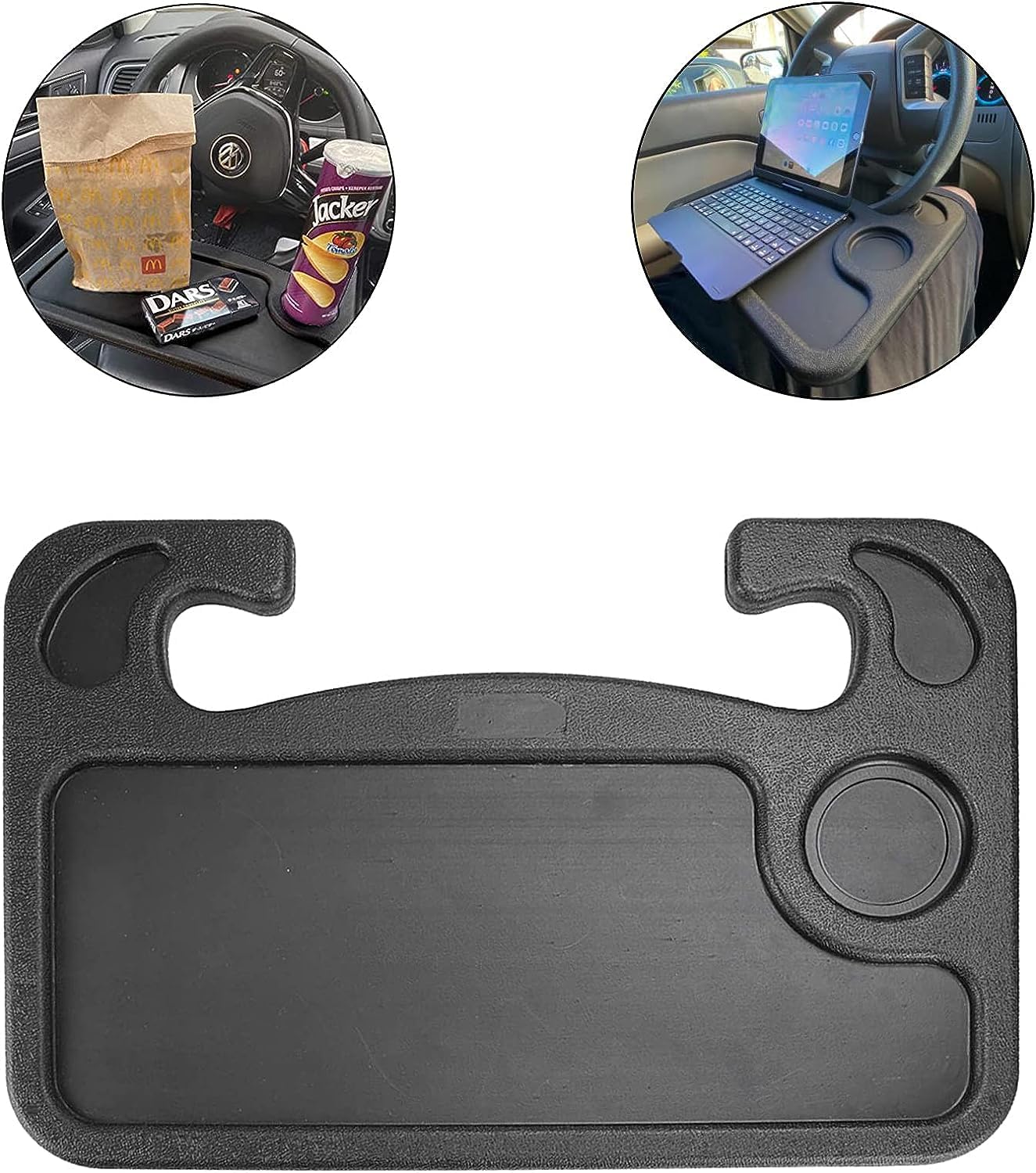 Amazon.com: Achidane Multifunctional Car Trays for Eating, 2 in 1 Car ...