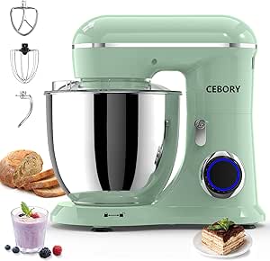 Amazon.com: CEBORY 3-IN-1 Electric Stand Mixer, 6.5QT Bowl 660W 10 ...