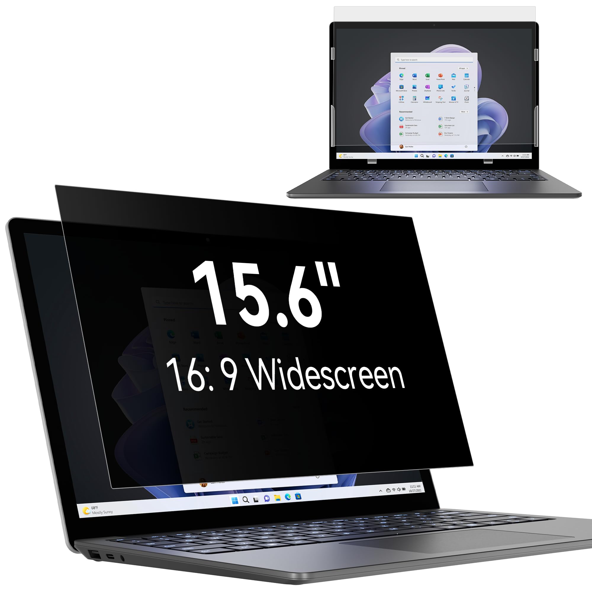 Laptop 15.6 Inch Privacy Screen Protector Compatible With Lenovo ...