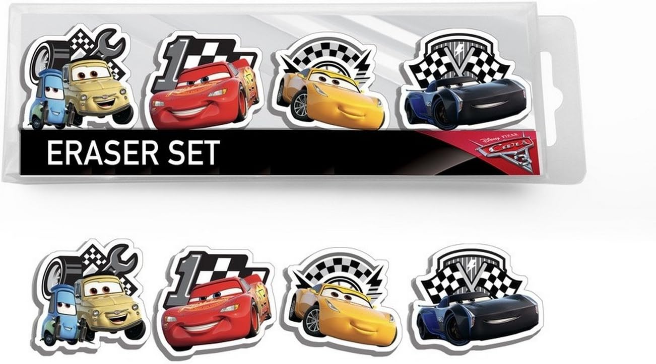 Disney Cars Eraser Set : Amazon.co.uk: Stationery & Office Supplies