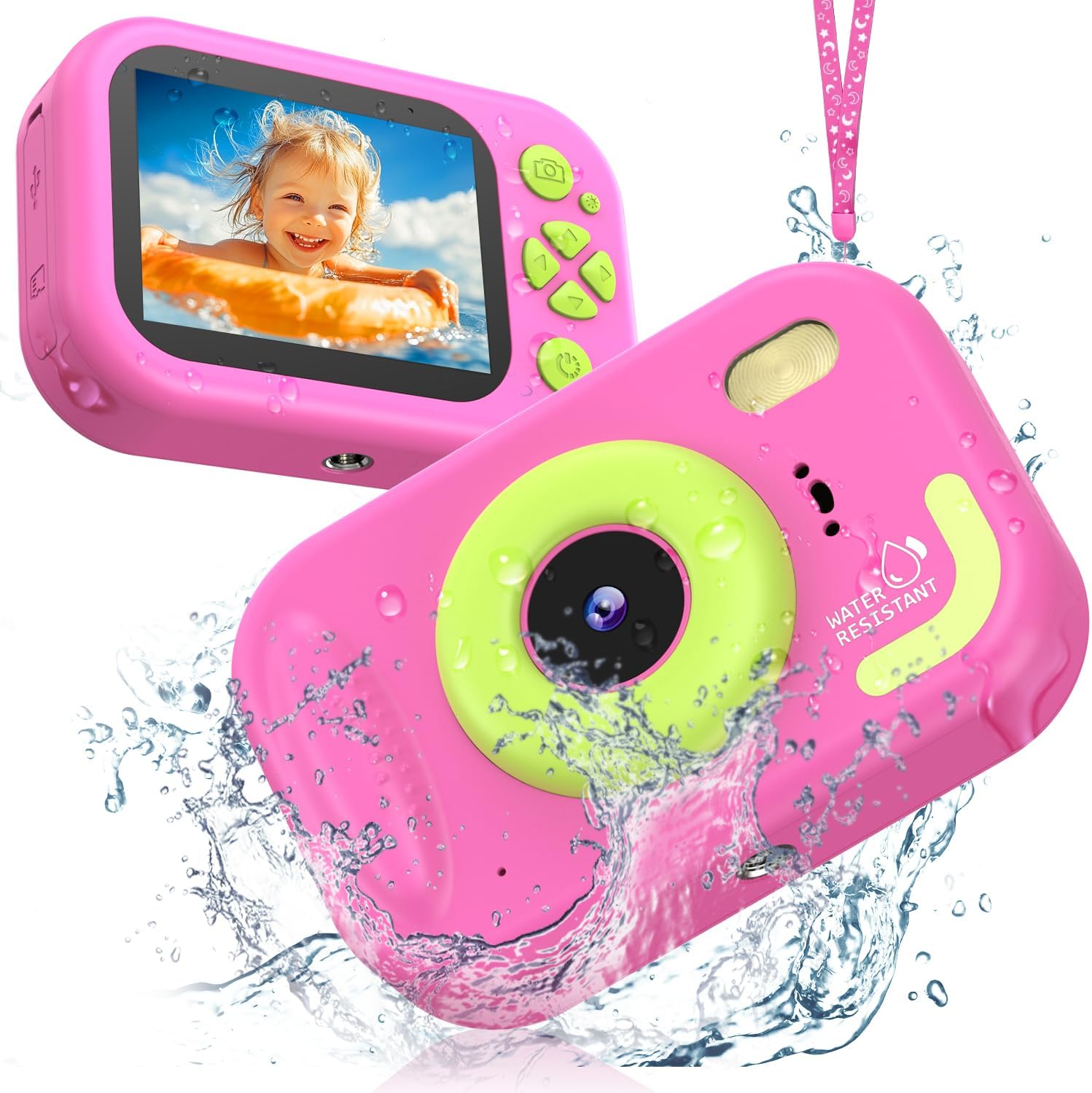 Amazon.com: Kids Camera Waterproof, IP68 Underwater Camera for Kids ...