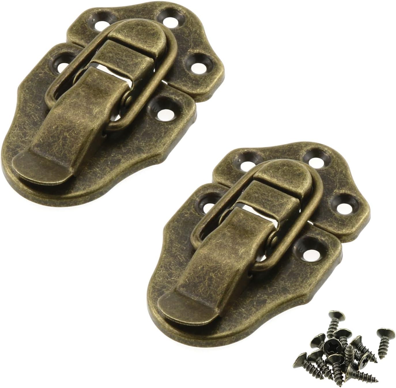 GDQLCNXB 4-Pack Retro Bronze Style Box Toggle Latch Antique Metal ...