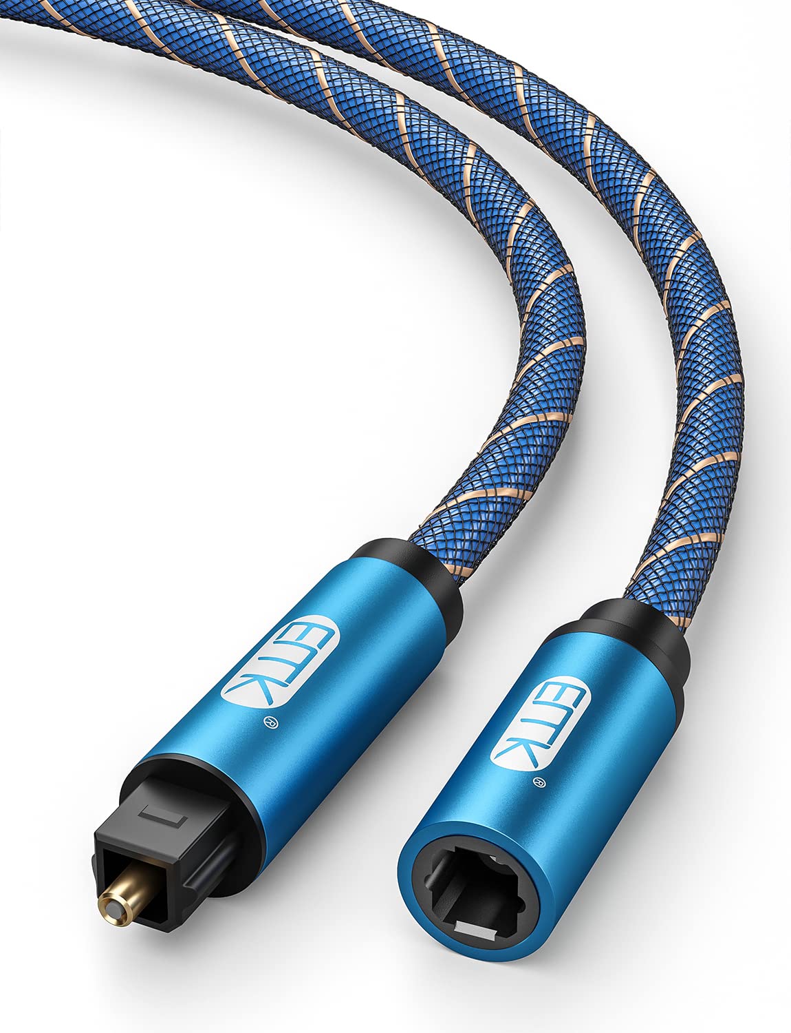 Amazon.com: EMK Optical Audio Cable Toslink Male to Female Audio ...