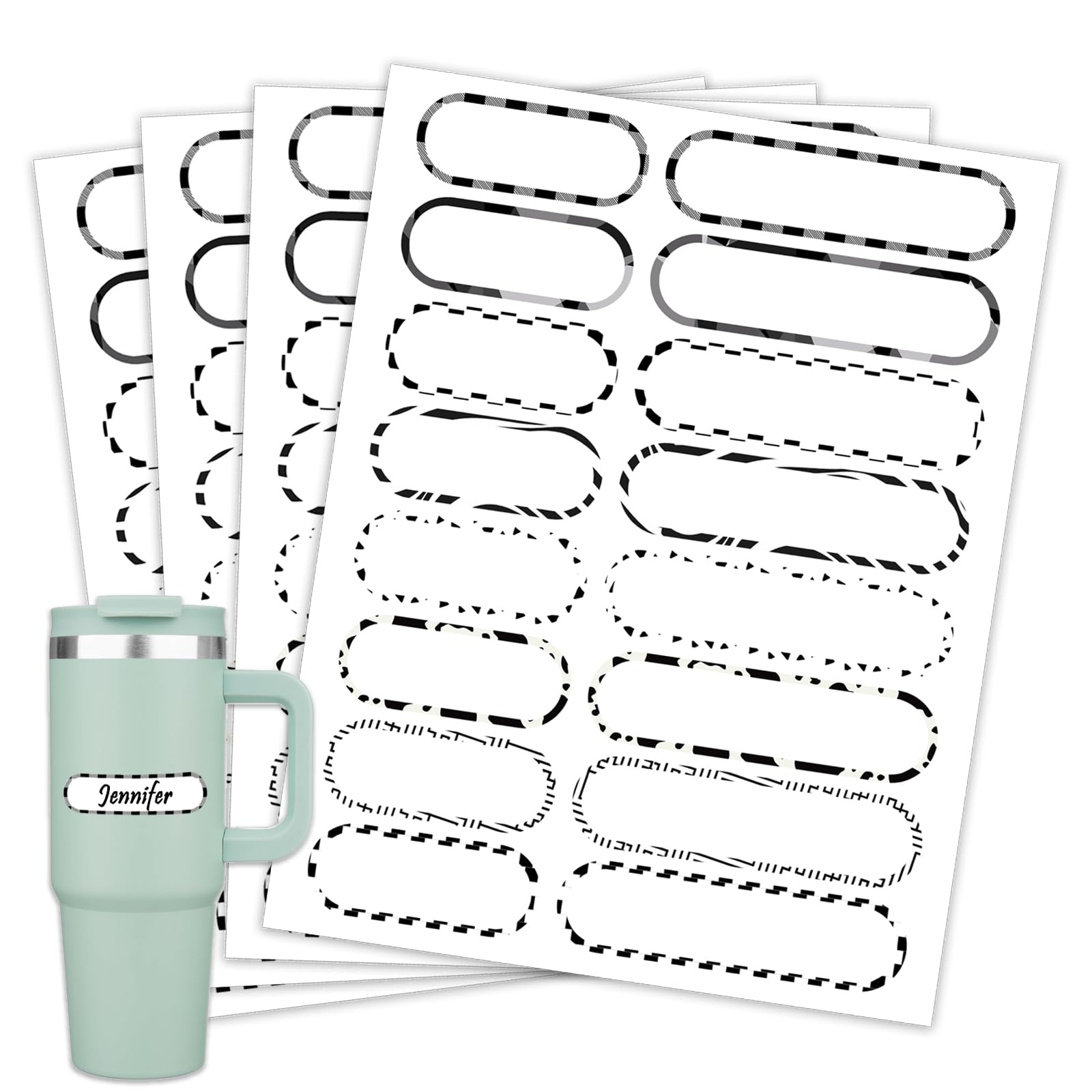 Amazon.com : 96 PCS Waterproof Bottle Labels, Write-On Kids Name Labels ...