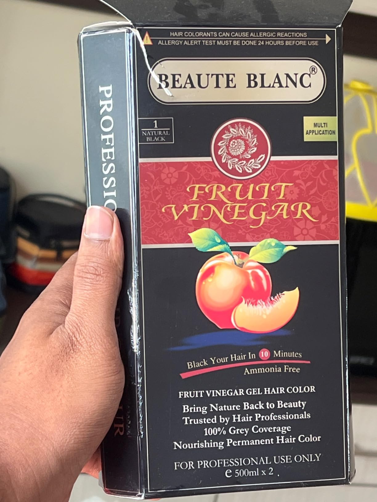 BEAUTE BLANC Fruit Vinegar Hair Dye for Men, Women, Natural Color Dye ...