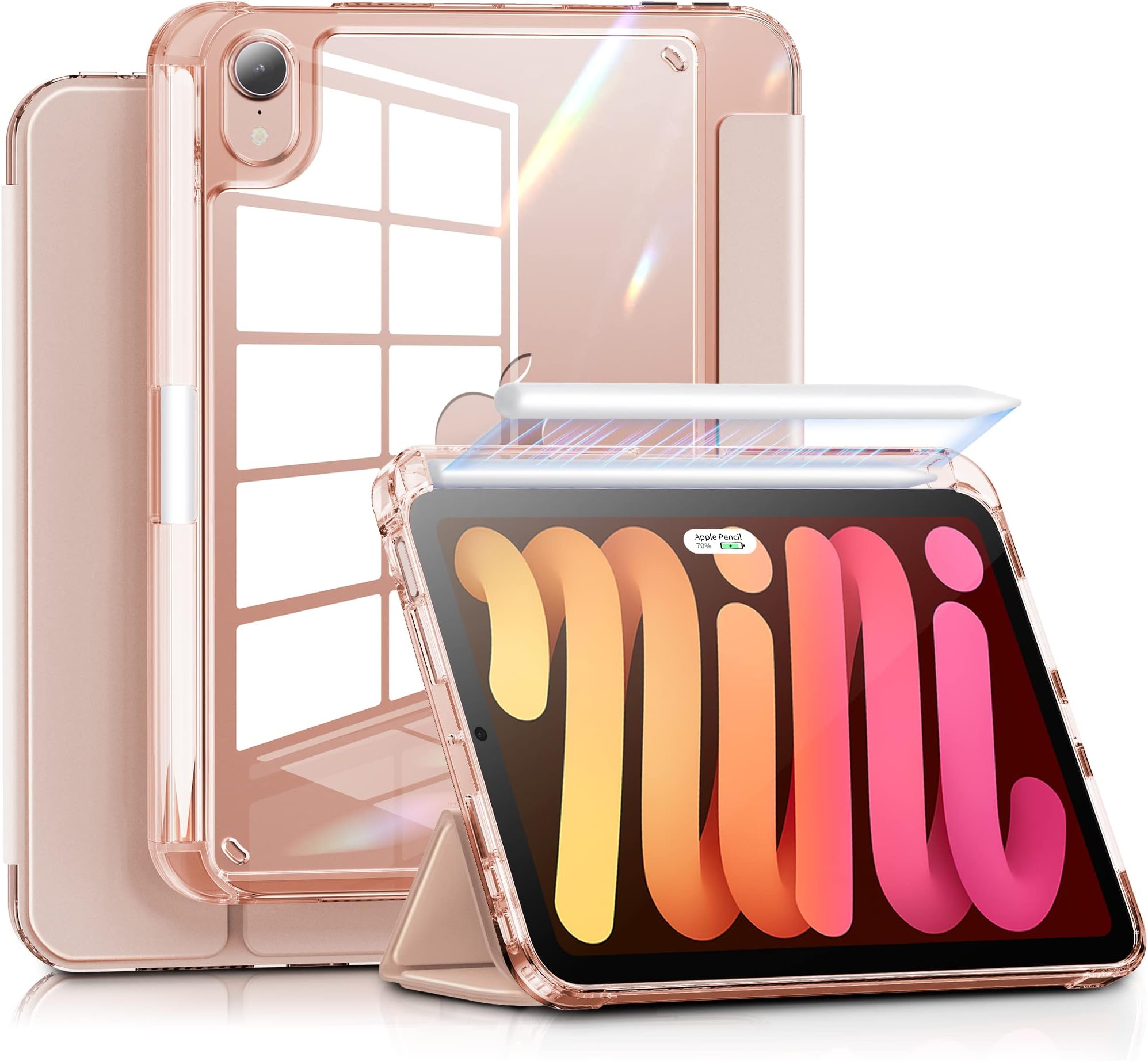 Amazon.com: Sevrok iPad Mini 6 Case 8.3 Inch 2021 - Clear Smart Slim ...