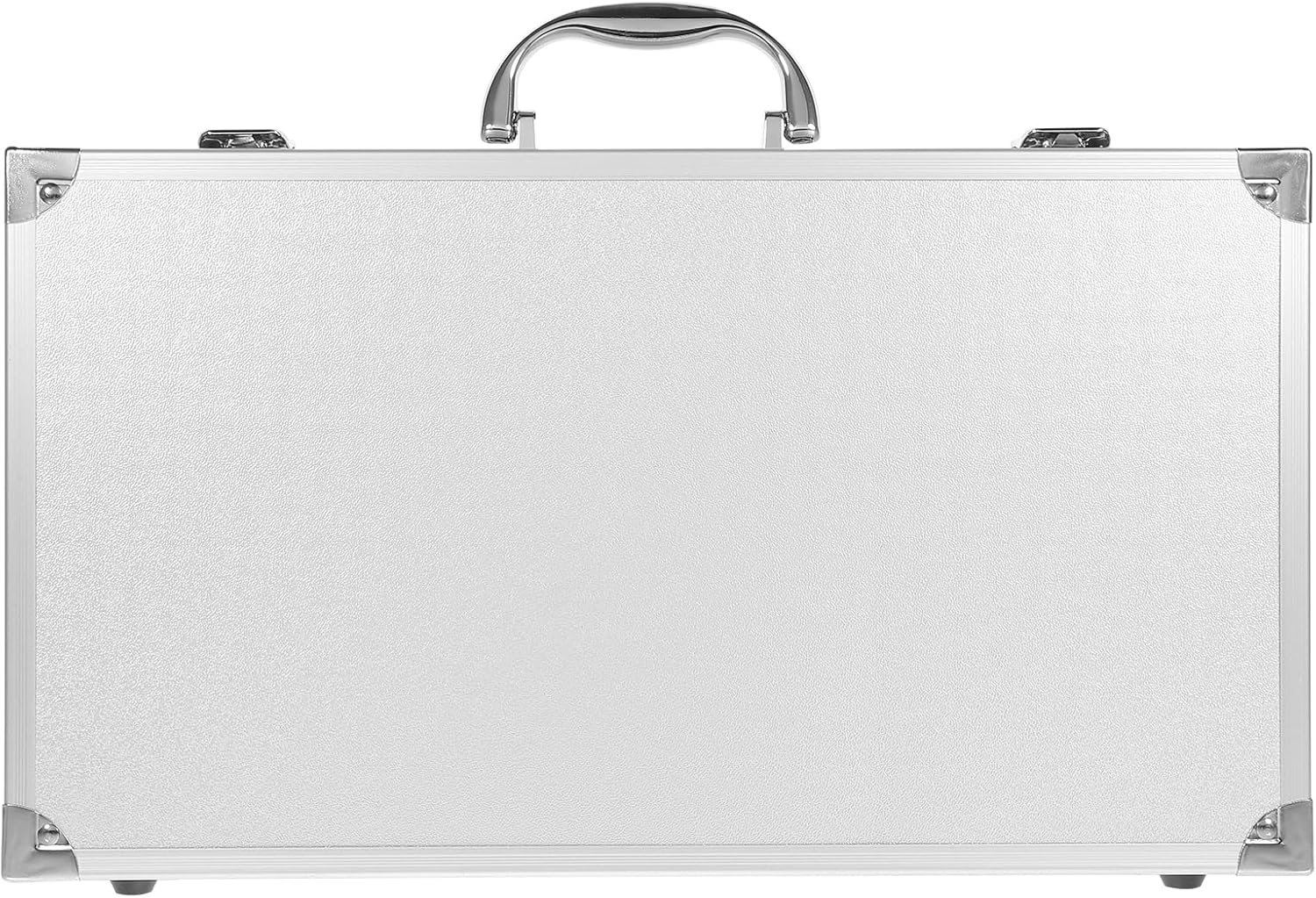 DOITOOL Metal Briefcase,Silver Aluminum Briefcase with Lock,Hard Case ...
