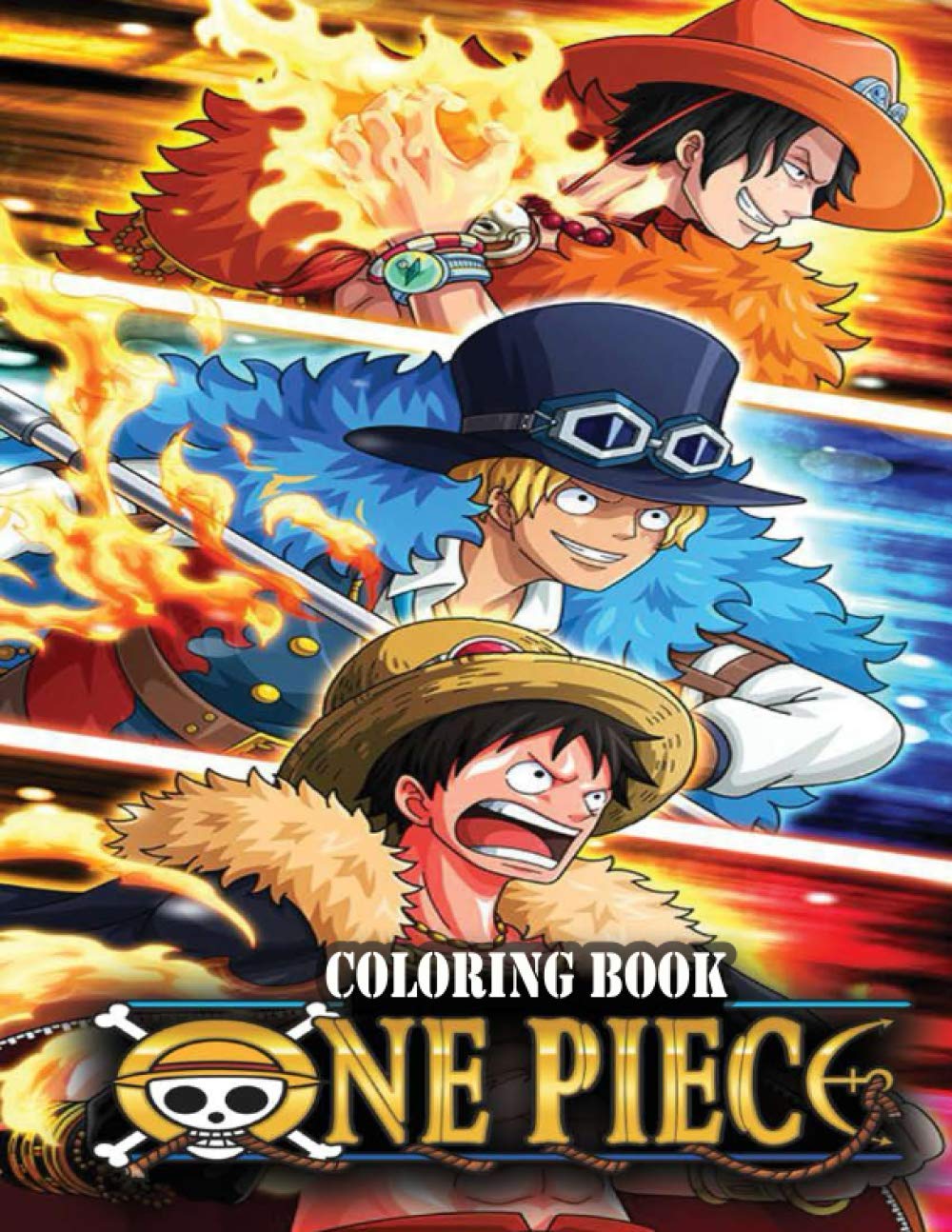 One Piece Coloring Book Anime Coloring Books One Piece Luffy ...