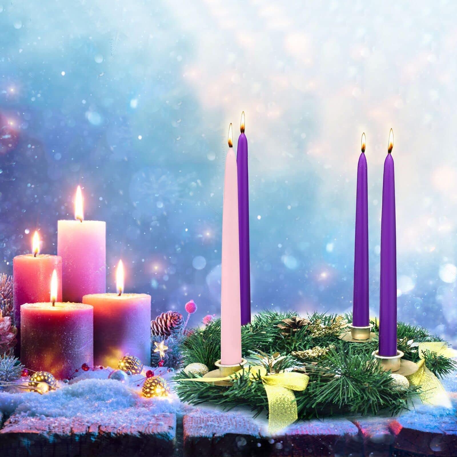 Advent Wreath Clipart Blue